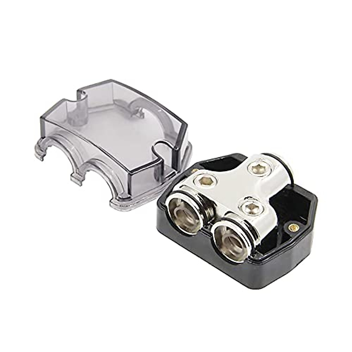 Apeixoto Power Distribution Block 0 Gauge in 4 Gauge Out 2-Way Copper ...