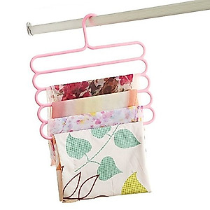 shlutesoy 5Layer Multifunctional Anti Skid Dry Wet Use Scarf Hanger Creative Towel Rack