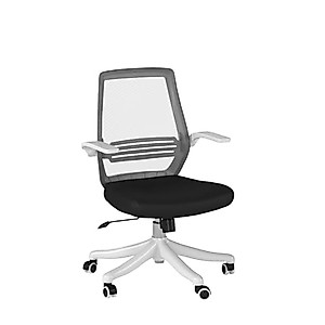 SIHOO Ergonomic Office Chair, Swivel Desk Chair Height Adjustable Mesh Back Computer Chair with Lumbar Support, 90° Flip-up Armrest (Black)