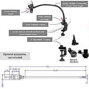 Dino-Lite RK-02 Desk Clamp Flex Arm Mount