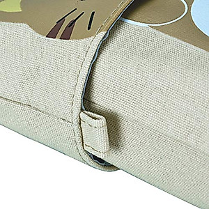 Oyachic Telescopic Pencil Holder Cat Pen Case Stand UP Cosmetics Organizer Pouch Zipper Box Bag with Inner Pocket