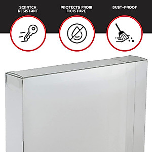 EVORETRO Action Figure Display Case Protector - 10 Pack - Compatible with Star Wars Black Series 6 Inch Figures - Thick, Clear PET Plastic Action Figure Display Case, Will Last for Years to Come