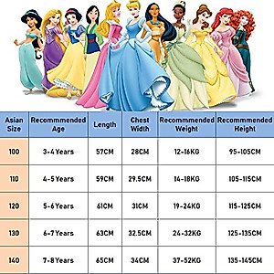 Princess Dress Up Clothes Little Girls Square Neck Dress Toddler Ruffles Sleeve Tie Dress for 2-7 Years