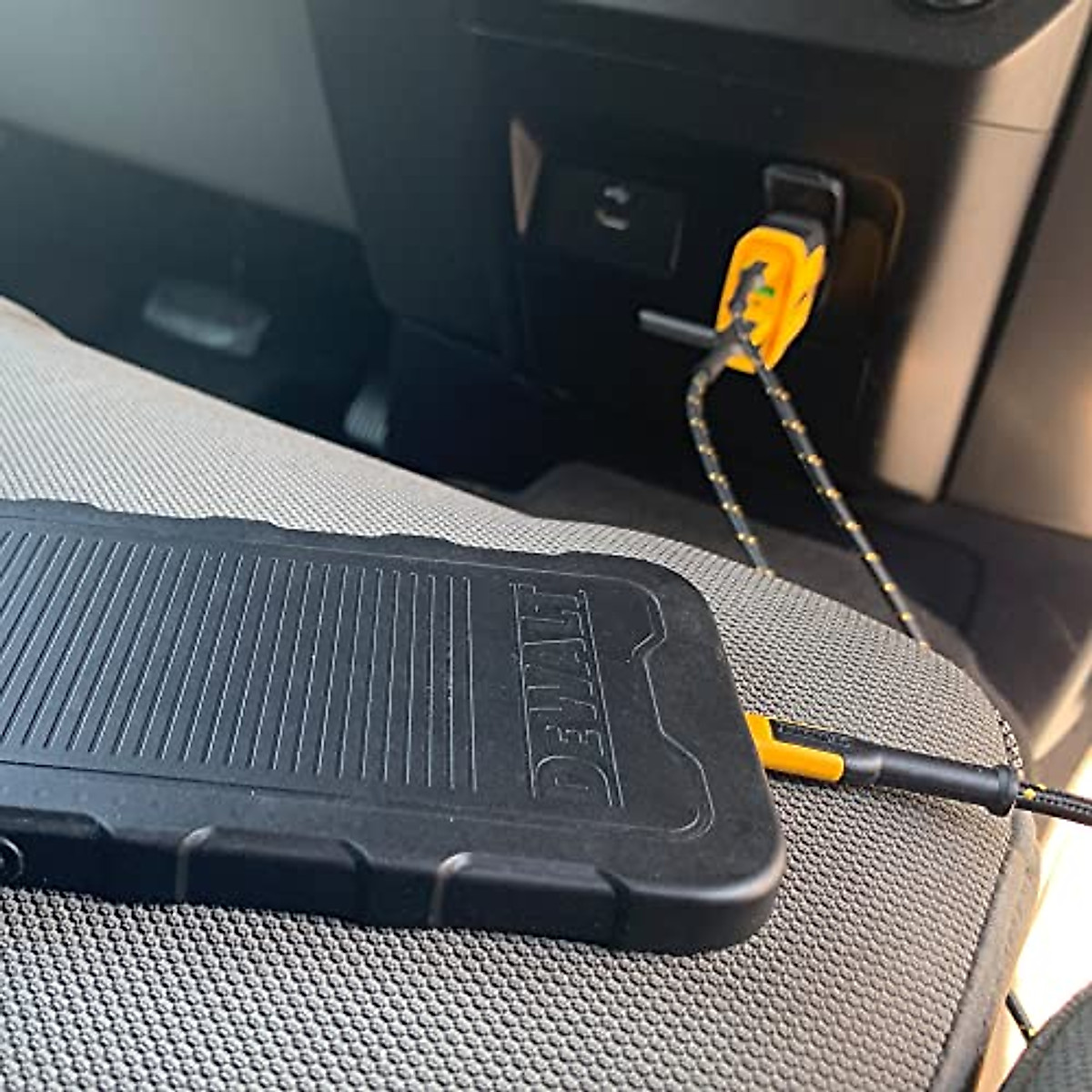 DEWALT 2-Port USB Car Charger — 24W Fast Charge Dual Port USB-A for iPhone 14 13 12 11 Pro Max X XR XS 8 Plus 6s iPad — Compatible with Samsung Galaxy S22 S21 S10 Plus S7 GPS