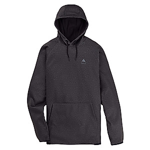 Burton Men's Crown Weatherproof Pullover Fleece, True Black Heather, L