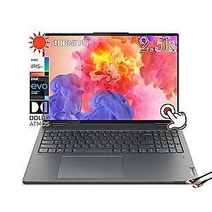 Lenovo Yoga 7I 16'' 2.5K 16:10 400Nits Touch 2-in-1 360° Laptop Intel 12-Core i5 1240P Evo 2X Thunderbolt 4 Wi Fi 6 Backlit KB Win11 (8GB RAM | 512GB PCIe SSD)