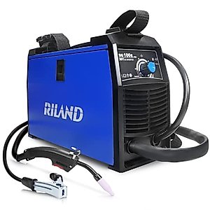RILAND Mig Welder Welding Machine: Flux Core Welder Gasless Welding Machines Wire Feed Welders IGBT Electric Portable Mig Welder 110V 120V with 2lb Flux Core Welding Wire Beginners Welder Kit