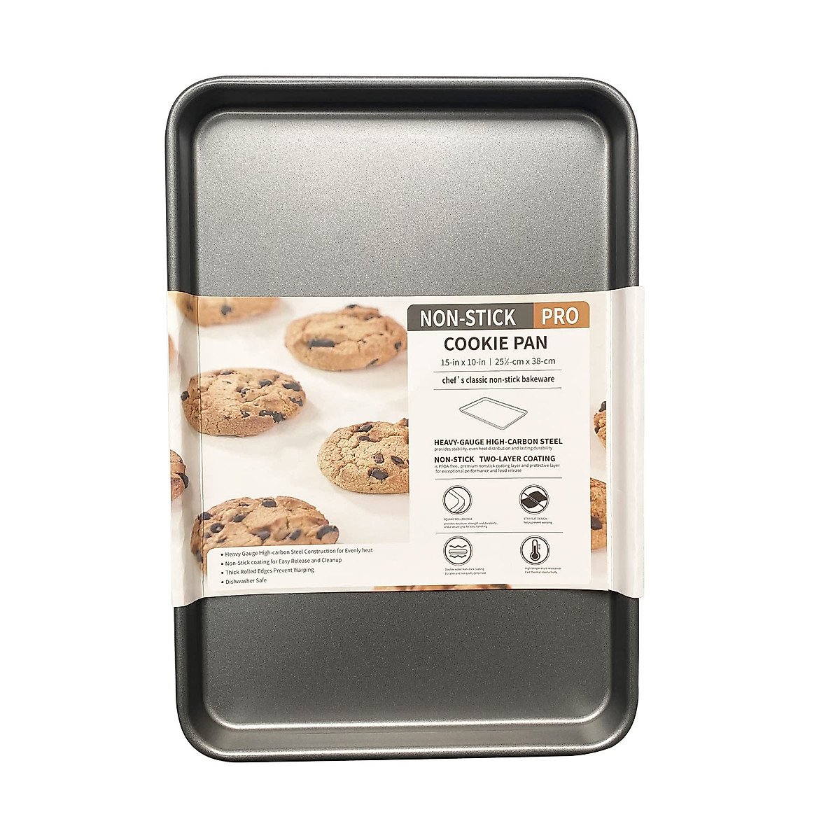 Nonstick Baking Sheet Pan for Roasting Carton Steel Cake Pan Baking Pan Cookie Sheets (15.5*10.6 in)