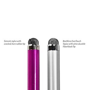 BoxWave Stylus Pen Compatible with Lockly Secure Plus - EverTouch Capacitive Stylus, Fiber Tip Capacitive Stylus Pen for Lockly Secure Plus - Jet Black