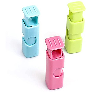 4 Pieces Food Sealing Clips Set, Bread Bag Clips Locking Type Bag Clip Plastic Food Clips Bag Sealing Clips for Snacks Kitchen Clips Freezer Bag Clips Useful and Fashion
