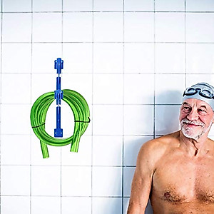 YARNOW Vacuum Stand 4pcs Pool Pole Hose Hanger Wall Hooks for Telescopic Poles Skimmers Leaf Rakes Nets Brushes Vacuum Garden Tools Swimming Pool Accessories Cleaning Tool