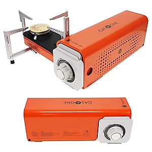 GasOne GS-8300 - Camp Stove Compact Butane Stove with Carrying Case - Foldable Portable Stove