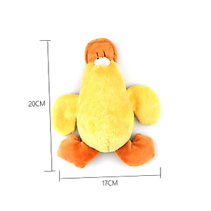 Mipcase Pet Chew Toy Puppy Big Doll - Dog Creative Chicken Funny Toy Playing Dogs Toys Chew Squeaky for Mouth Yellow Medium Sound Bb Pet Teething Bite Plush Small Dog Toys