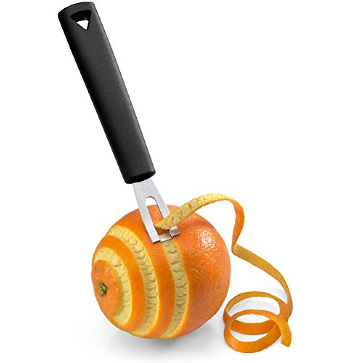 triangle Channel Knife - Rectangular Stainless Steel Blade - Fruit & Vegetable Carving Tool for Garnishing - Dishwasher Safe - Made in Germany