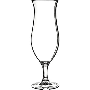 Carlisle FoodService Products Alibi Hurricane Glass for Restaurants, Catering, Kitchens, Plastic, 16 Ounces, Clear