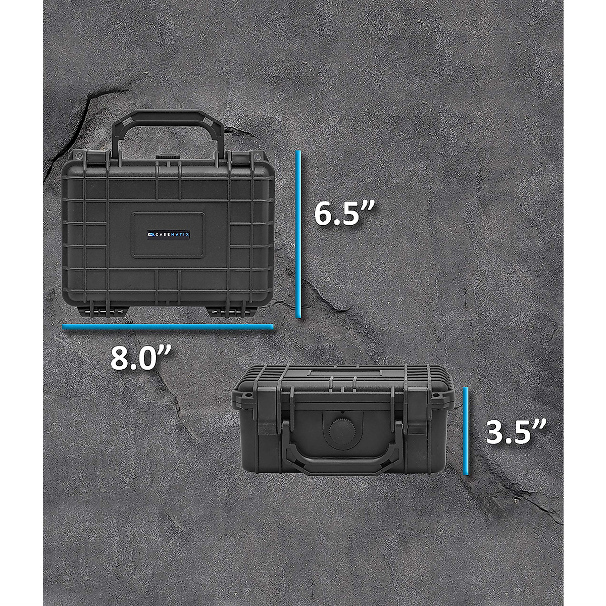 CASEMATIX Carry Case Compatible with Orba 2 Artiphon Handheld Multi-instrument in Customizable Foam - Includes Waterproof Carrying Case Only