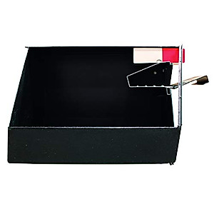 Mail Boss 7106 Curbside Steel Post Mount Security Locking Mailbox, Black, Extra Large, 21 in. D x 11.125 in. W x 13.75 in. H