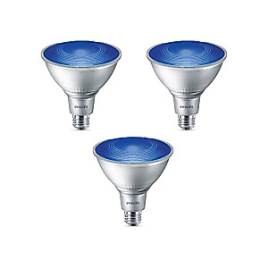 PHILIPS PAR38 LED Flood Blue 3-Pack