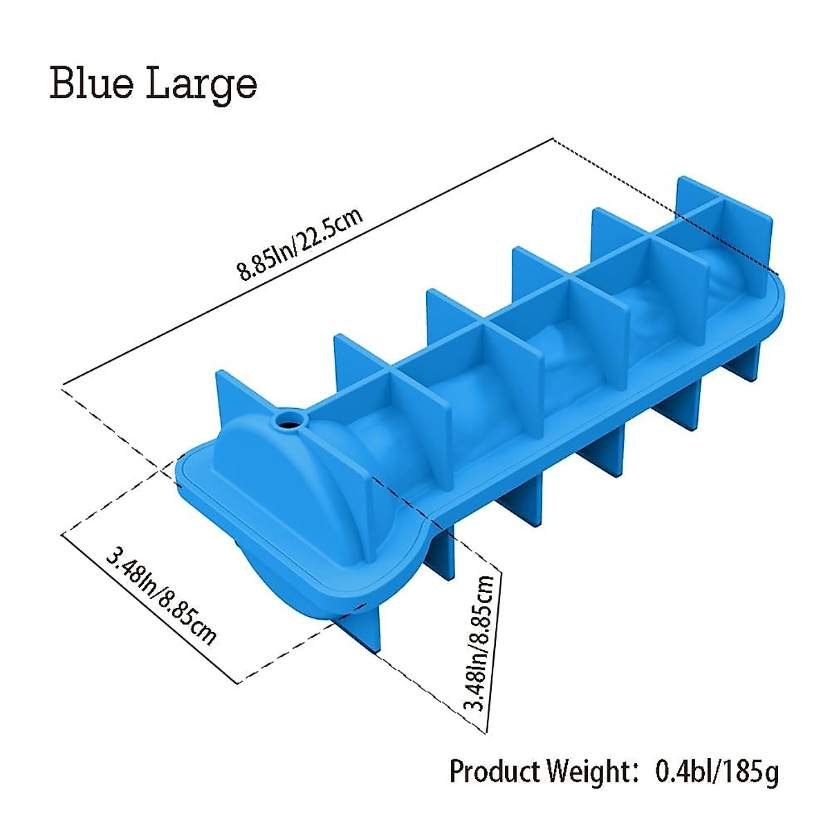 Silicone Ice Cube Mold Tray: Unique, Fun Shapes for DIY Ice Blocks. Chill Cocktails, Whiskey, Juices, Tea, Coffee. Essential Tool for Home Bars & Kitchens. Enjoy Chilled Drinks (Blue)