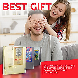 NES Cartridge Case Protector Compatible with Nintendo NES Cartridge Games - 0.40MM Thick NES Game Sleeves. NES Cartridge Holder partner for retro game system collection (Pack of 25)