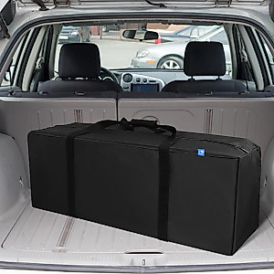 COOLBEBE 42" Sports Duffle Bag - 150L Extra Large Travel Duffel Luggage Bag with Upgrade Zipper, Sturdy & Water Resistant, Black