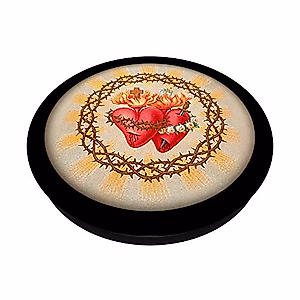 Catholic Pop Socket - Sacred Heart Religious PopSockets PopGrip: Swappable Grip for Phones & Tablets