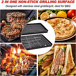 YINMANQ Gas Grill Portable Butane Stove, tabletop BBQ Grill, Korean bbq Grill for Outdoor Cooking Camping or Tailgating | Fried Roasted Cooking With Carry Case|Stainless Steel Griddle…
