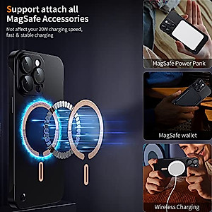 Hoerrye Magnetic Slim Fit Case for iPhone 14 Pro Max Ultra Thin Case Black