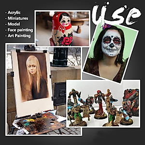 Fine Enamel Detail Brushes Set - 11 Pieces Miniature Paint Brushes for Detailing & Art Painting - Acrylic, Watercolor, Oil - Models, Airplane Kits, Nail Painting