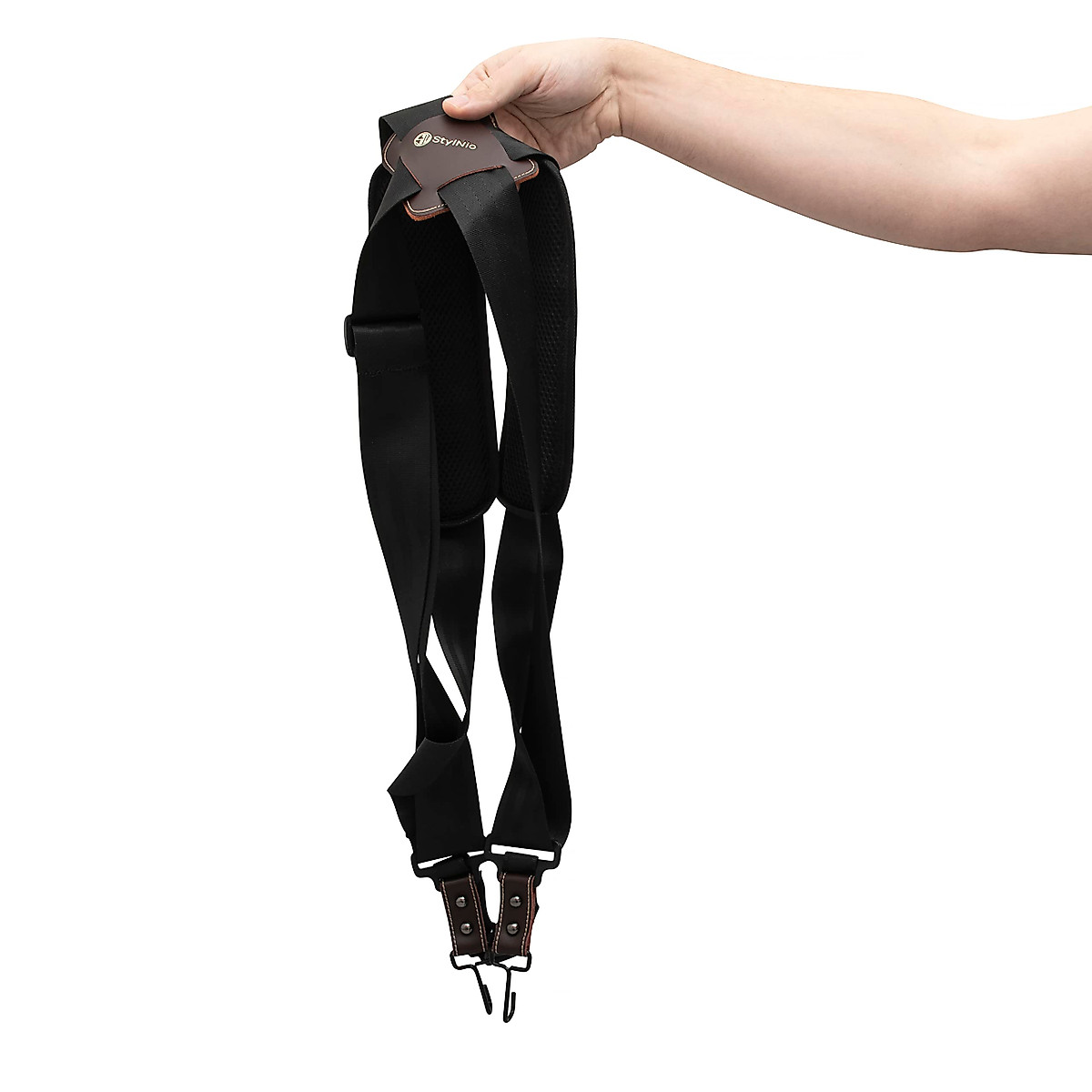 StylNio Djembe Shoulder Strap - Adjustable African Drum Sling - Thick Padded Percussion Instrument Belt - Includes Rhythm Ring Shaker