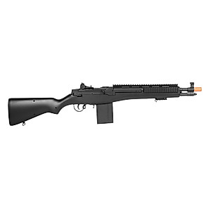 Golden Ball & DE Airsoft M14 Carbine RIS Fully Automatic Electric AEG Rifle w/Rail System (Battery & Charger Included)