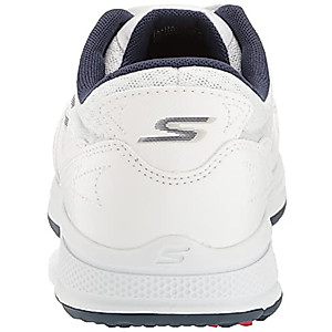 Skechers Men's Torque Sport Fairway Relaxed Fit Spiked Golf Shoe, White/Navy, 9.5