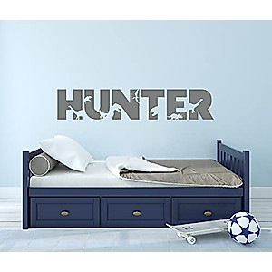 Dinosaur Custom Name Vinyl Wall Decal Sticker Art for Boys and Girls, Dino Theme Bedroom and Nursery Room Decor for Kids