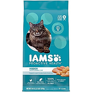 Iams Dry Food Proactive Health Indoor Weight and Hairball Care Dry Cat Food, 3.5 Pound