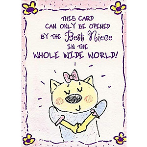 Designer Greetings Can Only Be Opened Funny/Humorous Birthday Card for Niece