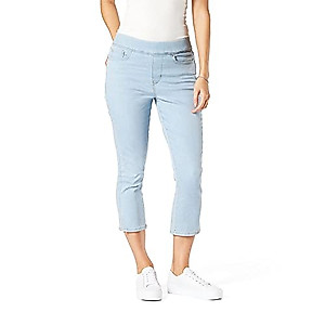 Levi Strauss Signature Gold Women's Totally Shaping Pull On Capri (Also Available in Plus Size), Phantom Bluff, 16