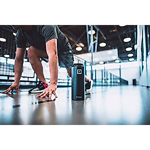 IRON °FLASK Sports Water Bottle - 40 Oz, 3 Lids (Straw Lid), Leak Proof, Vacuum Insulated Stainless Steel, Double Walled, Thermo Mug, Metal Canteen