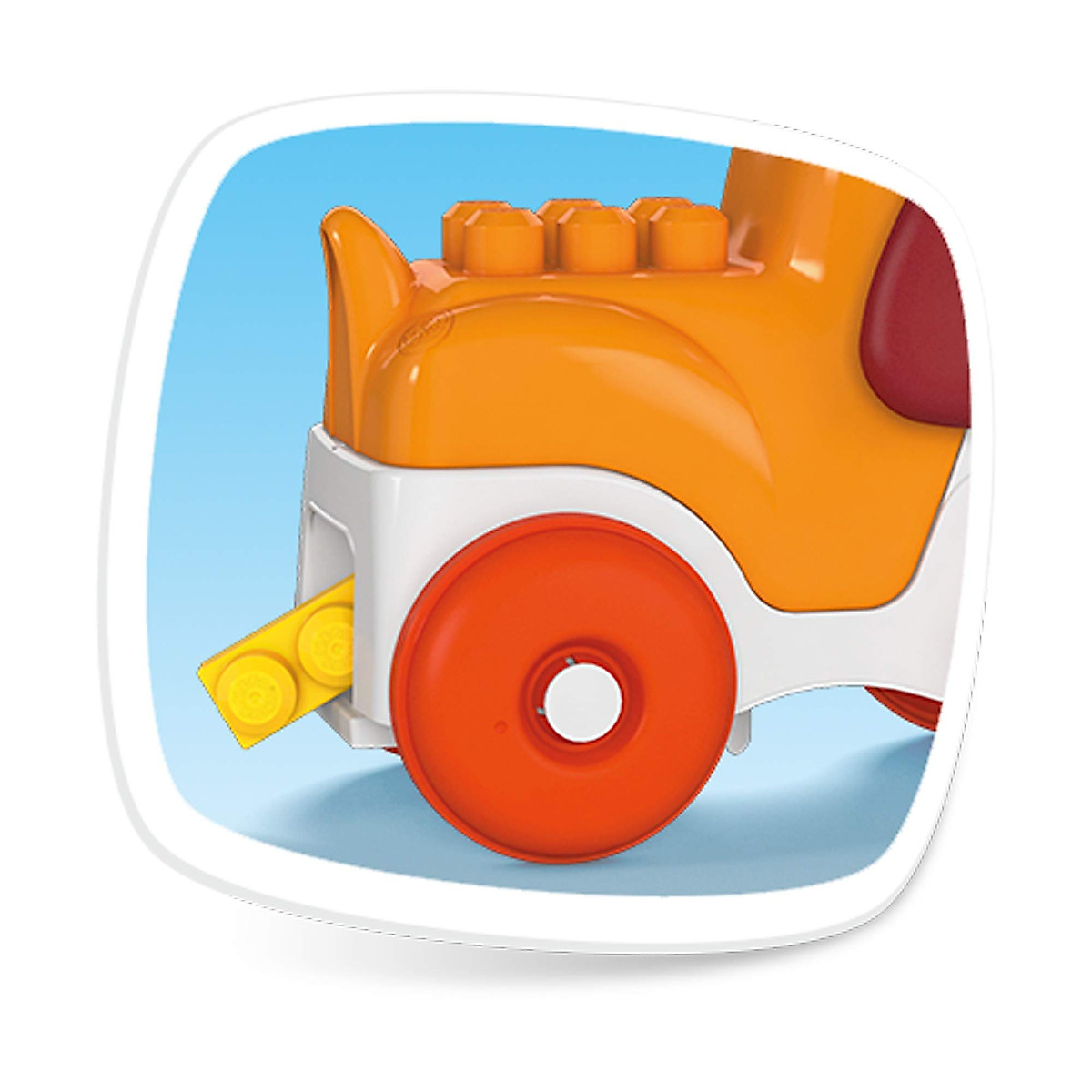 Mega Bloks Pull-Along Puppy Preschool Building Set with Block Pooping, Multi (GNW63)