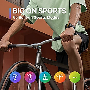 Certified Refurbished Amazfit Bip 3 Smart Watch for Android iPhone, Health Fitness Tracker with 1.69" Large Display,14-Day Battery Life, 60+ Sports Modes, Blood Oxygen Heart Rate Monitor, Black