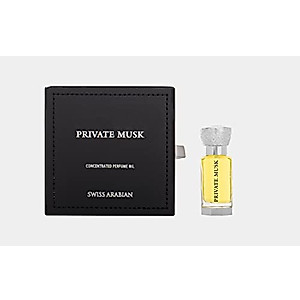 Swiss Arabian Private Musk - Luxury Products From Dubai - Lasting And Addictive Personal Perfume Oil Fragrance - A Seductive, Signature Aroma - The Luxurious Scent Of Arabia - 0.4 Oz