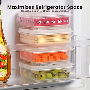 YAFIYGI Sliced Cheese Container for Fridge Clear Plastic Flip Lid Cheese Slice Storage Box Refrigerator Organizer for Food Grated Cheese Singles Convenient Holder Keeps Cheese Fresh Longer