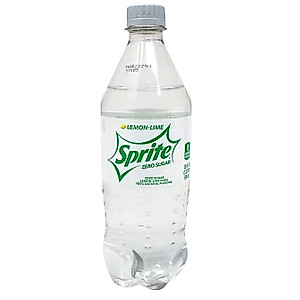 Zero Sprite, 20 oz Bottles - Pack of 10