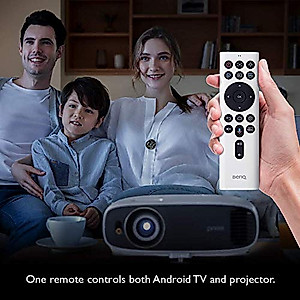 BenQ TK850i HDR XPR True 4K UHD Home Theater Projector with Android TV Wireless Adapter (Renewed)