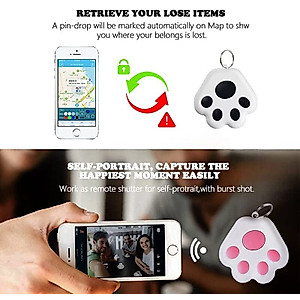 Mini Item Finder, Dog GPS Tracking Device, No Monthly Fee App Locator, 2023 Upgraded Portable Bluetooth Intelligent Anti-Lost Device for Luggages/Kid/Pet Bluetooth Alarms (1Pcs, Red)