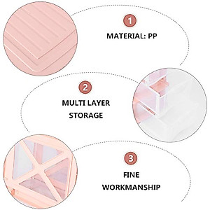 Alipis Plastic Storage Bins Desktop Storage Drawer plastic desk drawers plastic storage drawers drawer box unit Cosmetic Makeup Organizer Drawer Organizer