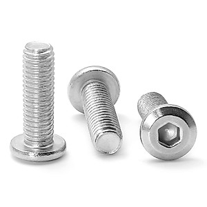 Biaungdo 30 Pcs M8x25mm Stainless Steel Flat Head Hex Socket Cap Bolts Screws Countersunk Connector Fastener