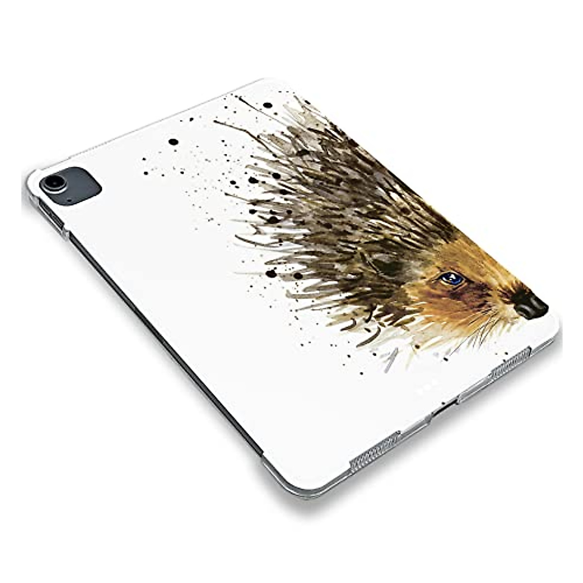 Cute Painted Hedgehog Animal case Compatible with iPad Mini Air Pro 7.9 8.3 9.7 10.2 10.9 11 12.9 inch Pattern Cover New 2022 2021 Trifold Stand 3 4 5 6 7 8 9 Generation 356 (10.2" 7/8/9 gen)