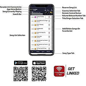 The Platinum Karaoke Machine adutls Comes with 2upgraded Wireless miceophones Features Over 23k Songs 7k Filipino Tagalog 4k Hind 12k English