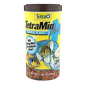 TetraMin Plus Tropical Flakes, Cleaner and Clearer Water Formula 7.06 Ounce (Pack of 1)