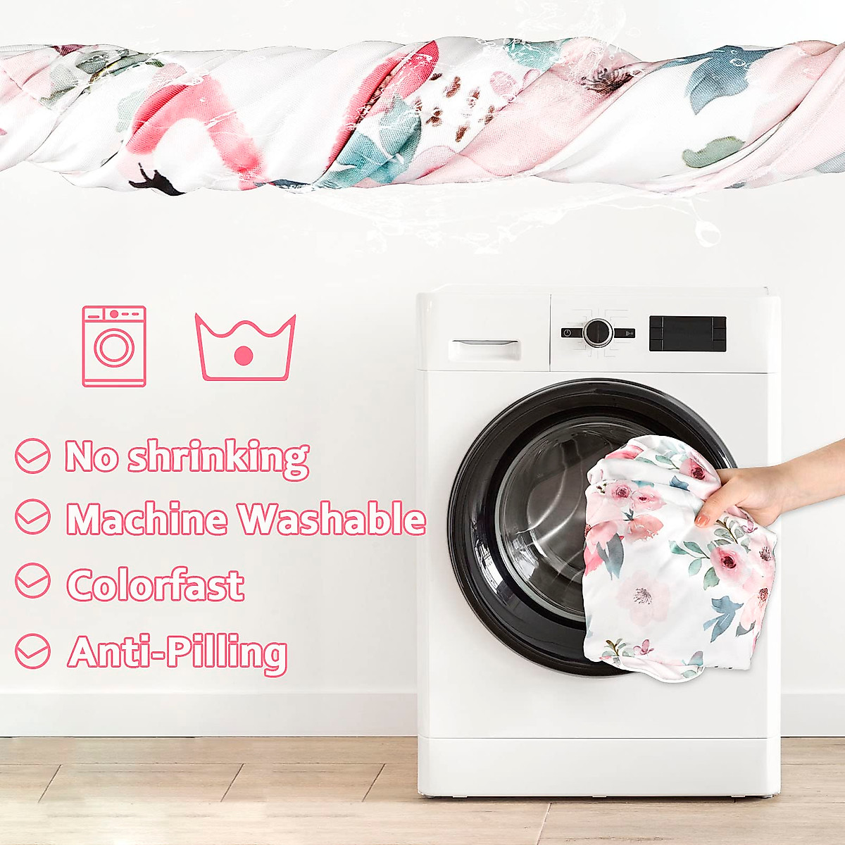 Baby Seat Cover Compatible with Bumbo Seat, Breathable Seat Cover for Baby Girl Boy, Soft Removable Cover for Baby Seat, Machine Washable, Pink Flamingo